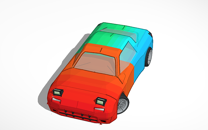 3D design Mazda RX7 FC - Tinkercad