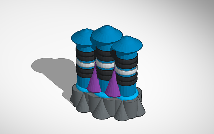 3D design Rocket - Tinkercad