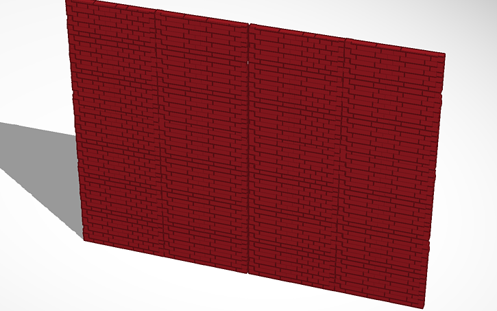 3D design Wall - Tinkercad