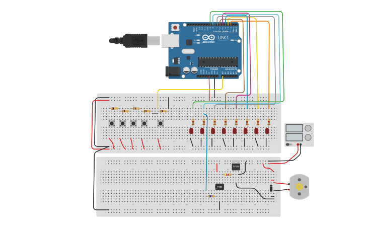 Circuit Design Arduino Com Motor Dc Via Pwm Tinkercad 4276