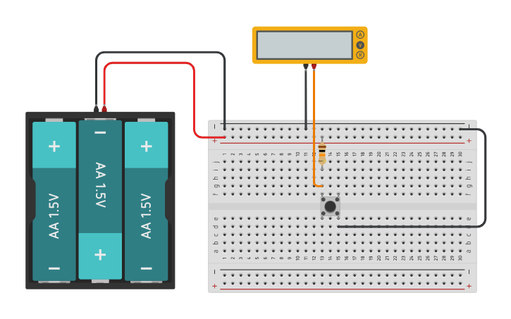 Circuit design Eletrônica Aula 4 Pull up | Tinkercad