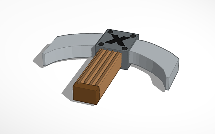 3d Design Pickaxe Tinkercad