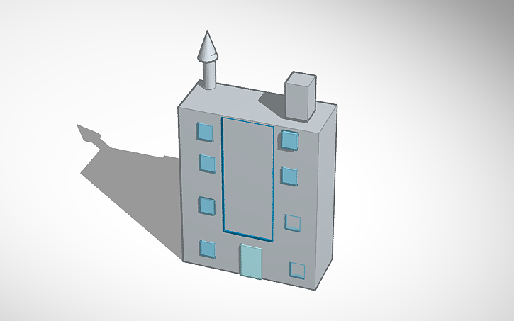 3D design Apartment building - Tinkercad