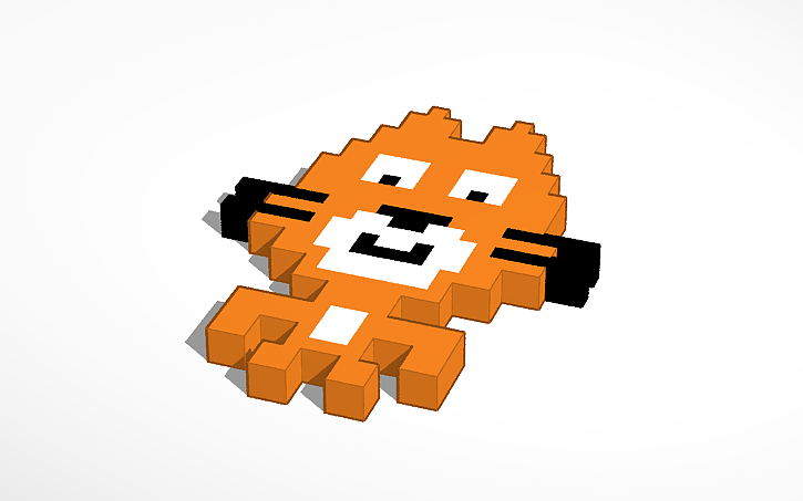 3D design scratch pixel art - Tinkercad