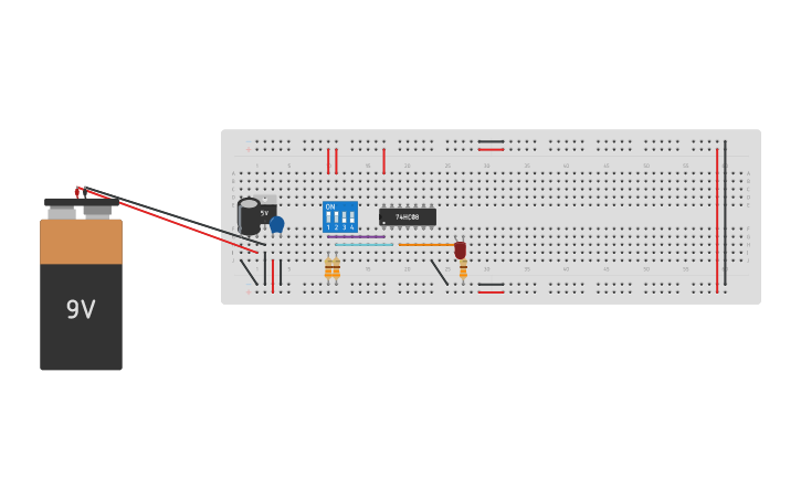 Circuit design And - Tinkercad