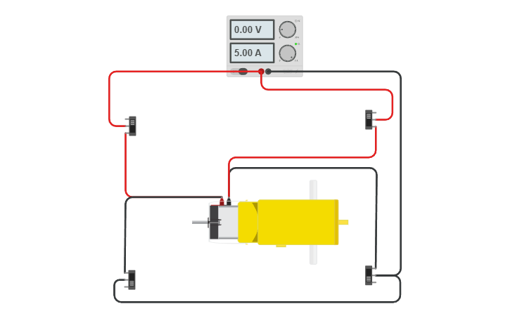 Circuit design PUENTE H - Tinkercad