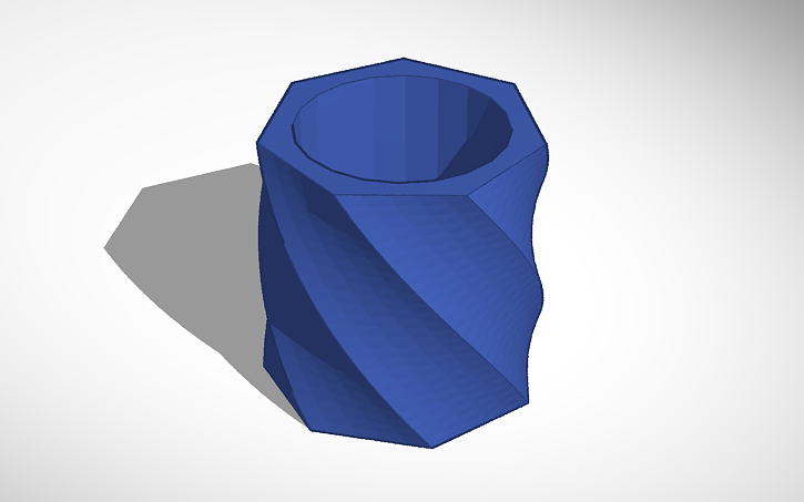 3D design pencil case - Tinkercad