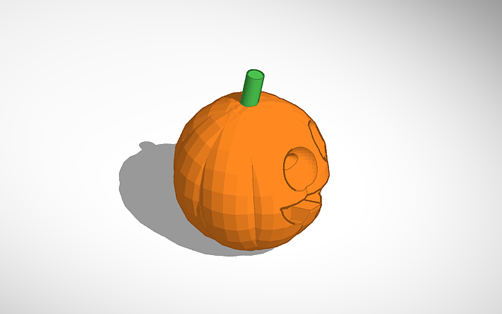 3D design PUMPKIN | Tinkercad