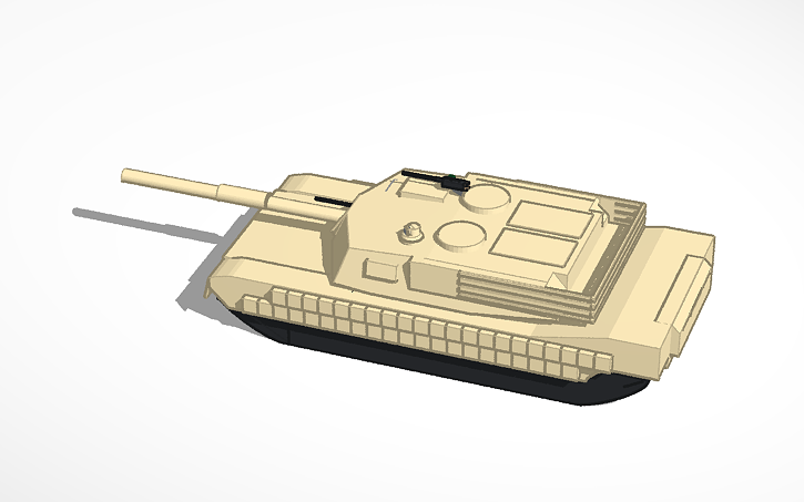 3D design tank - Tinkercad