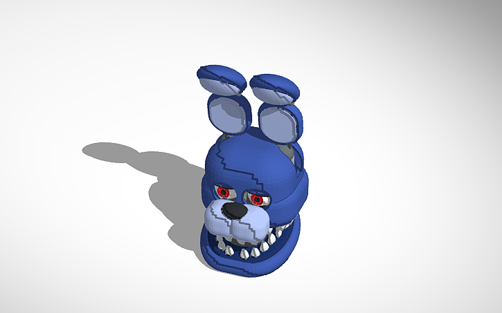 3D design Un-withered Bonnie Head - Tinkercad