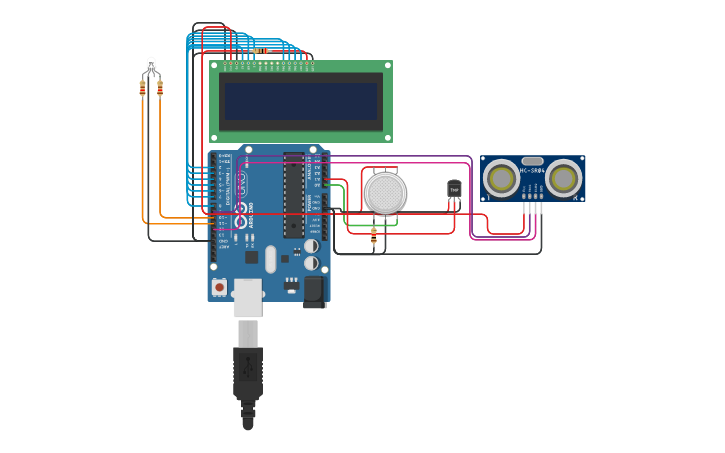 Circuit design Atividade Sensor | Tinkercad