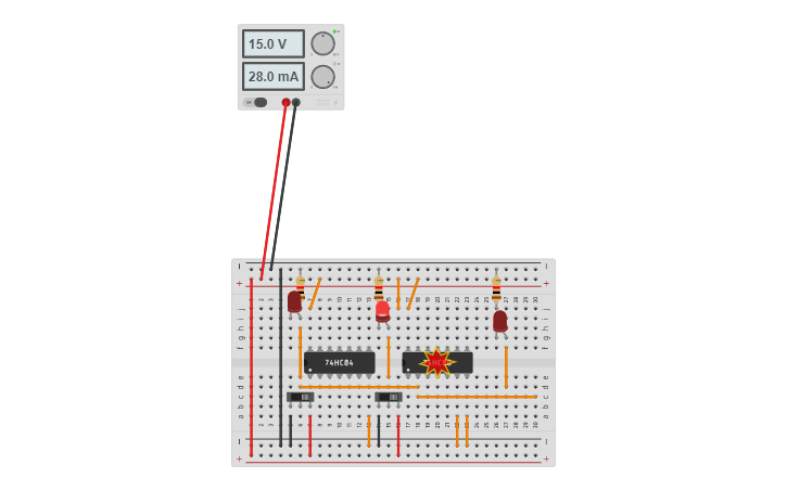 Circuit design Ana Alice 2 ELE | Tinkercad