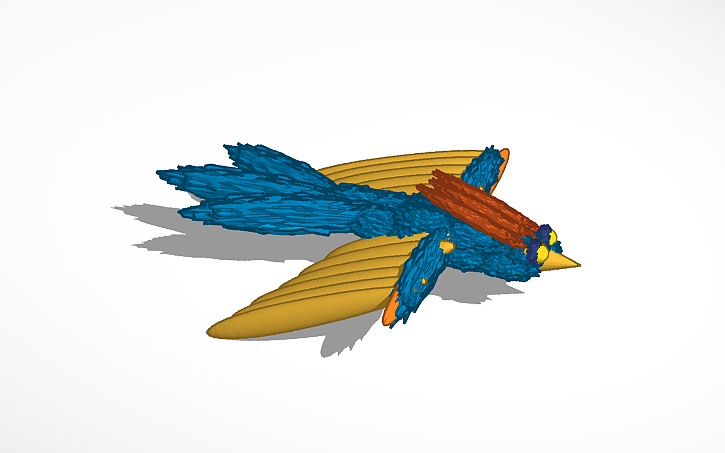 3D design mythical bird | Tinkercad