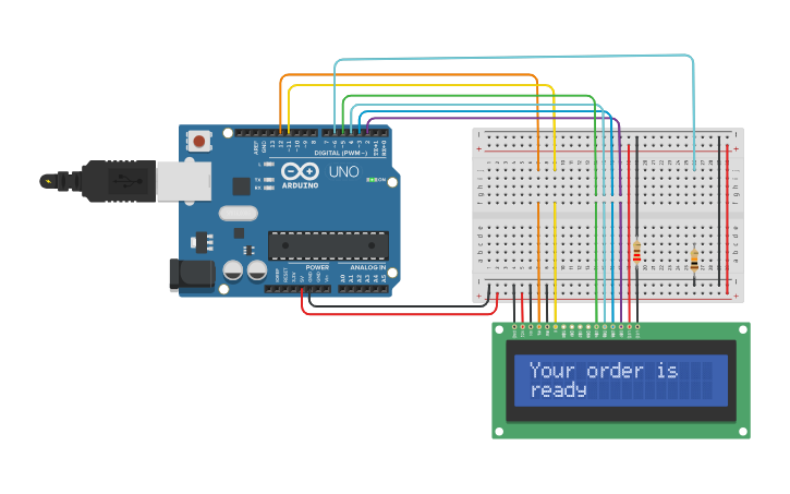 Circuit design Mechatronics Assessment - Tinkercad