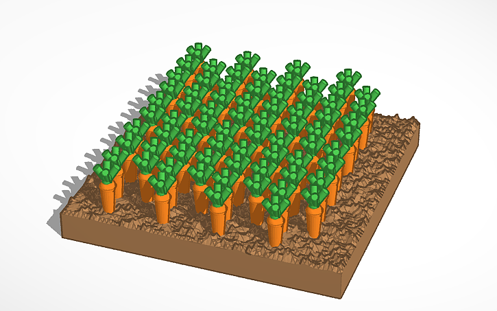 3D design Carrots - Tinkercad