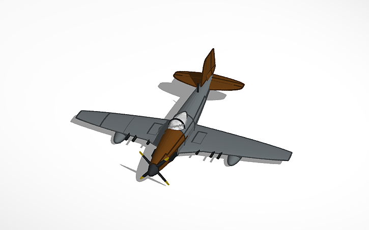 3D design P-51 Robin - Tinkercad