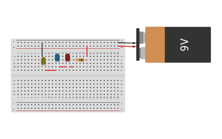 Circuit Design Series Connection Tinkercad
