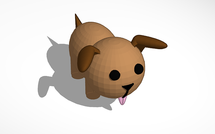 3D design Cute Puppy - Tinkercad
