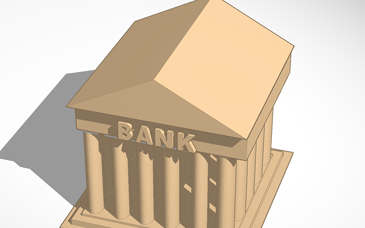 3D design Alyssa's Shawneetown Bank 3D Version - Tinkercad