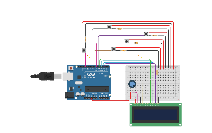 Circuit design Vending Machine - Tinkercad
