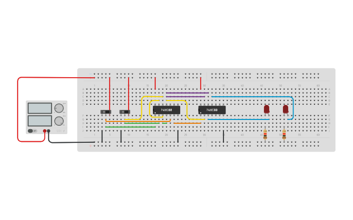 Circuit Design Half Subtractor Using Nand Gates Tinkercad
