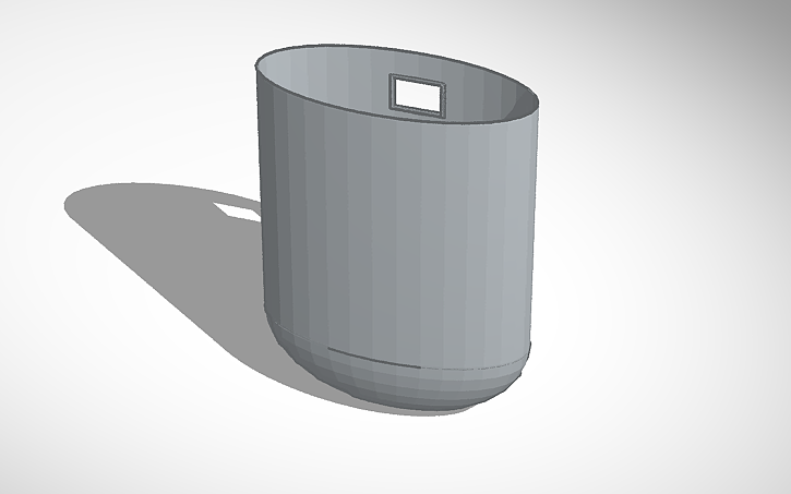 3D design trash can for car | Tinkercad