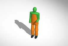 3D design human model 0.5 | Tinkercad