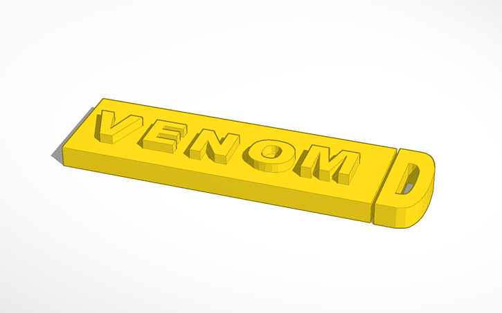 3D design Venom Key Fob-Joel - Tinkercad