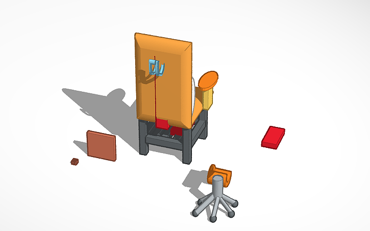 3D design Chair with Storage | Tinkercad