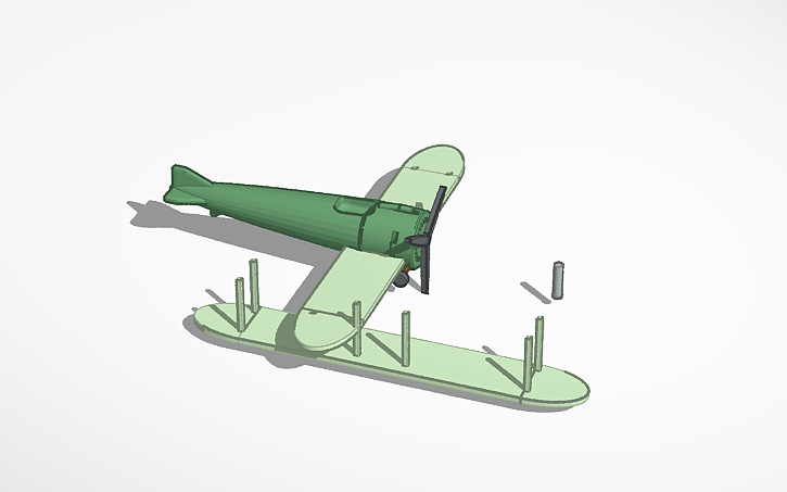 3D design WWI Plane - Tinkercad