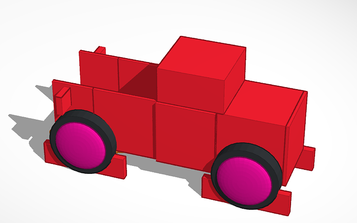 3D design original truck - Tinkercad