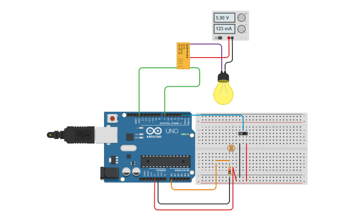 Circuit design TMP - Tinkercad