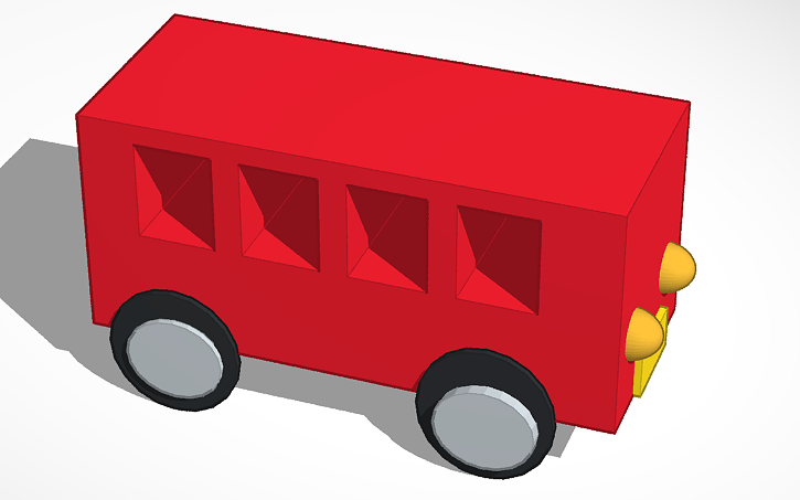 3D design bus bus bus - Tinkercad