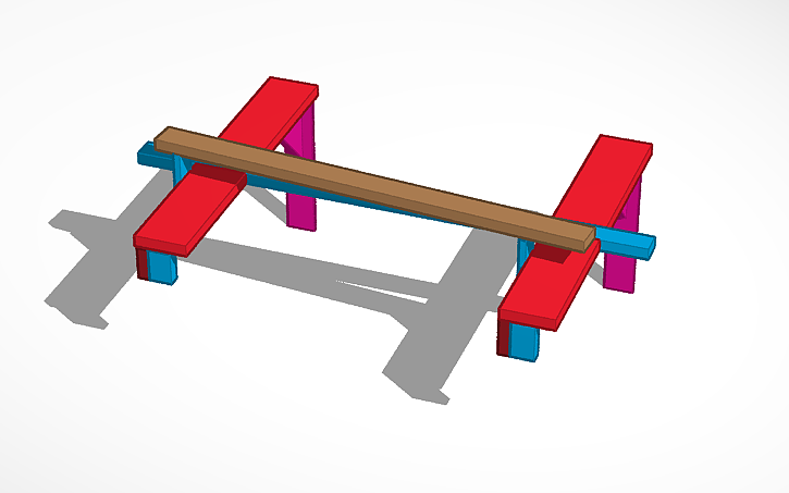 3D design Open Grid L Girder Shelf Benchwork | Tinkercad