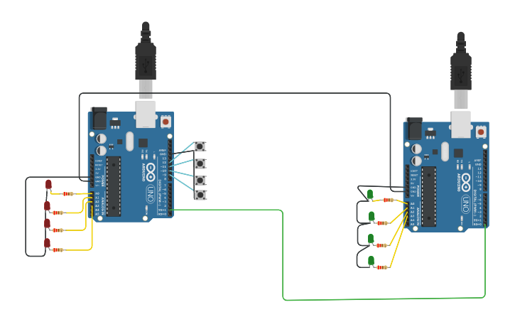 Circuit design CEN405 - Lecture 2 - USART Embedded Network - Tinkercad