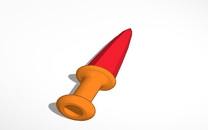 3D design Fire dagger | Tinkercad