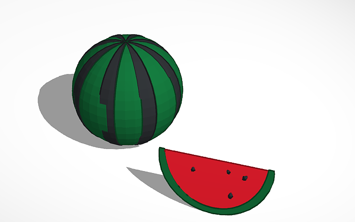 3D design Кавун - Tinkercad