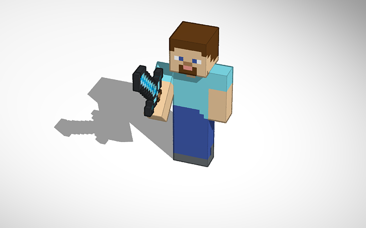 3D design Minecraft Steve | Tinkercad