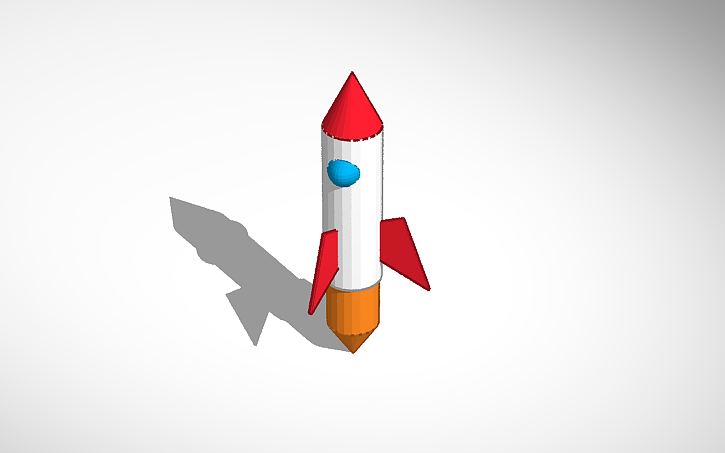 3D design Roket/Rocket - Tinkercad