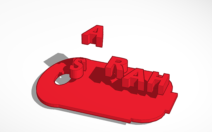 3D design 3D Key Chain - Tinkercad