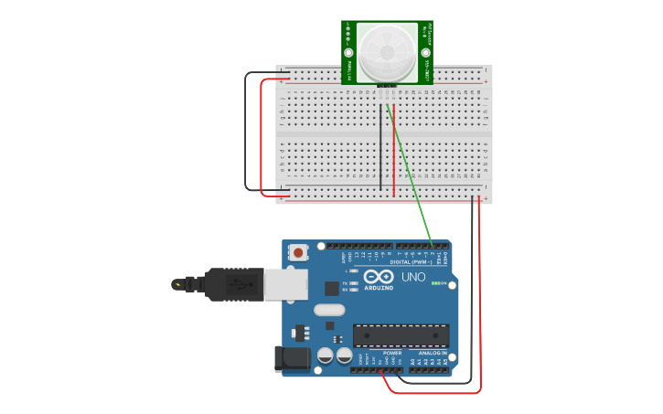 Circuit design pantalla OLED - Tinkercad