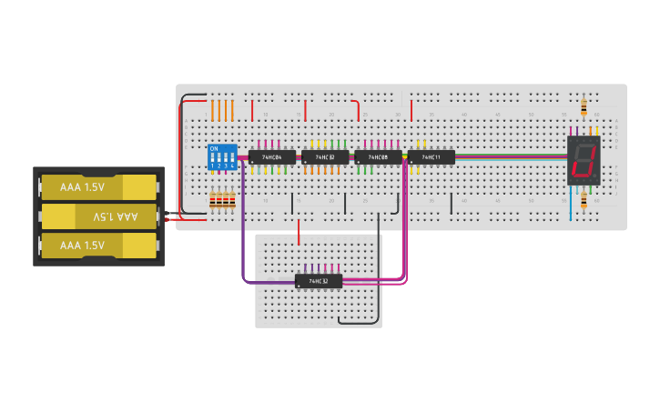 Circuit design WIRING MIDTERM EXAM - Tinkercad
