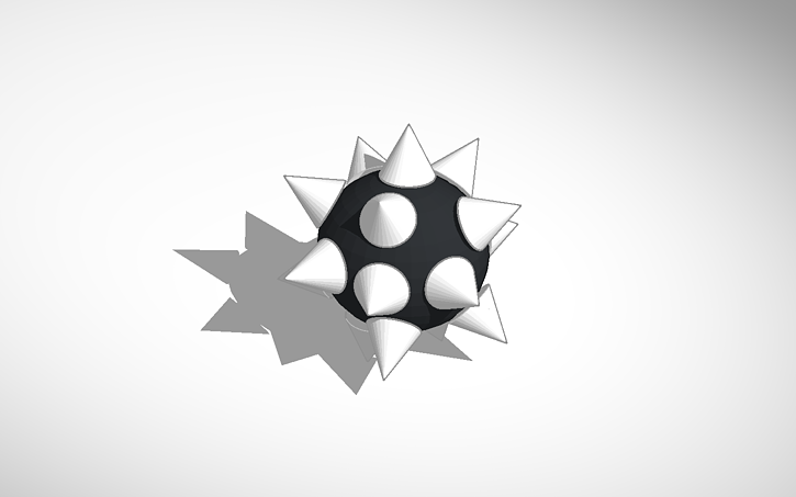 3D design Spiked Ball - Tinkercad