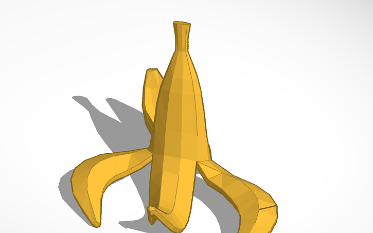 3D design Banana peel - Tinkercad