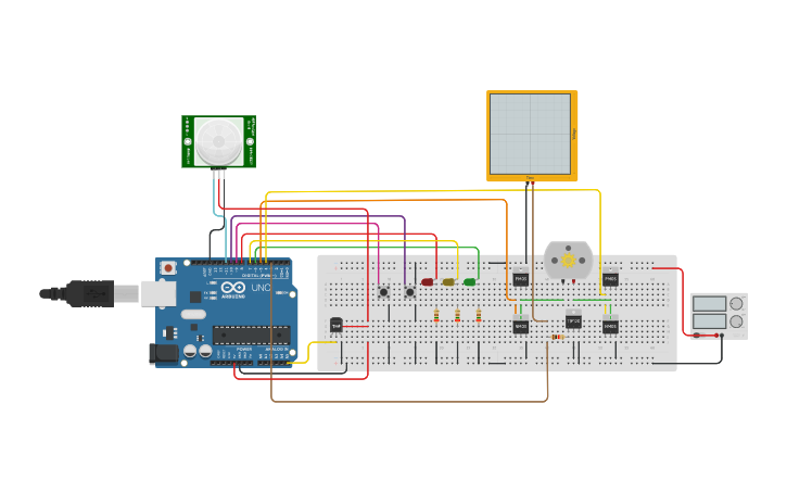 Circuit design Tarefa Remota 6 - circuito 2 - Tinkercad