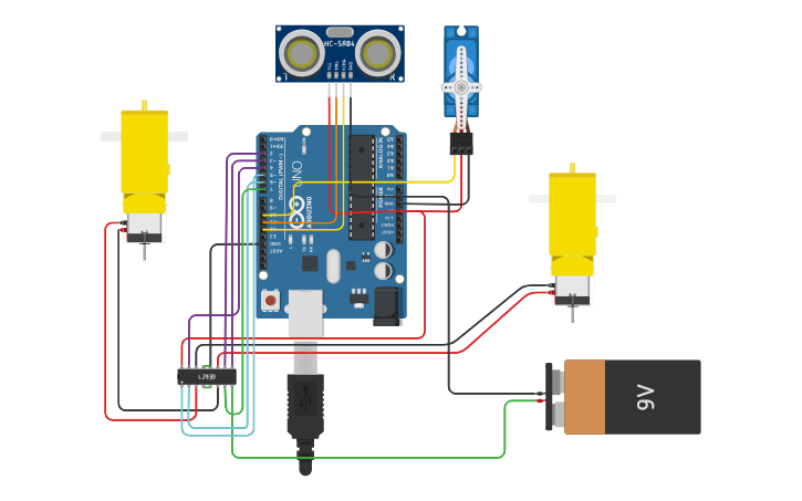 Circuit Design Actuator Tinkercad