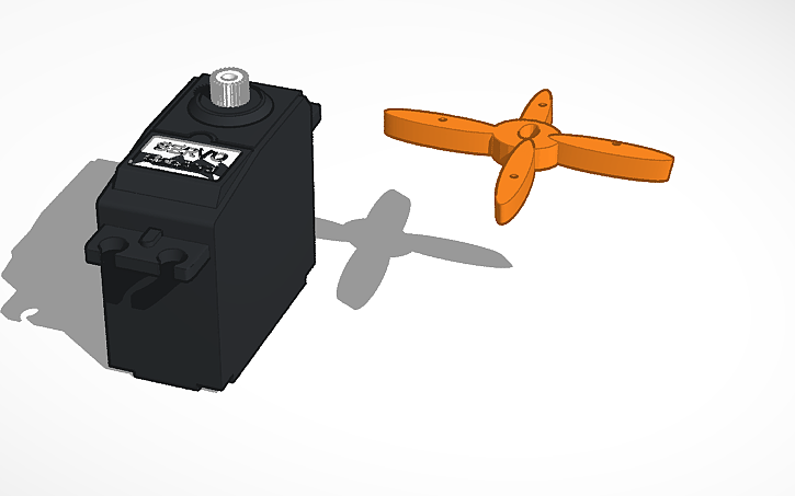 3d Design Servo Motor Tinkercad