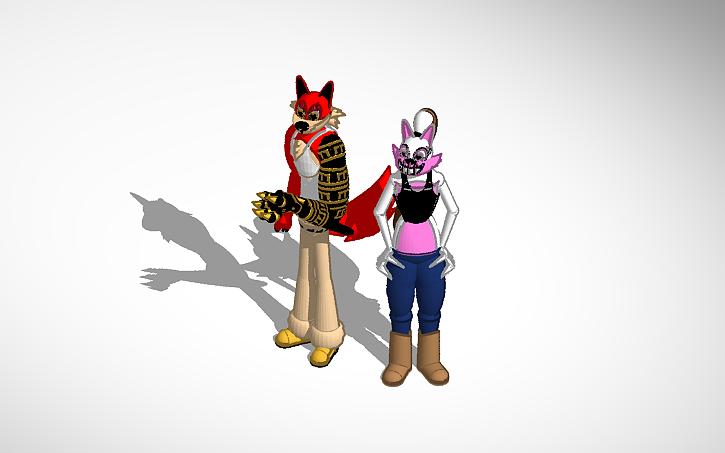 3D design Foxy F. Hamilton and Mangle A. Vulp Hamilton - Tinkercad