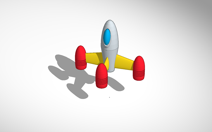 3D design Reto N° 1 - Rocket!!! - Tinkercad