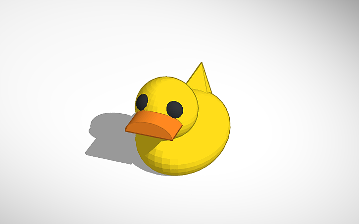 3D design RUBBER duck - Tinkercad